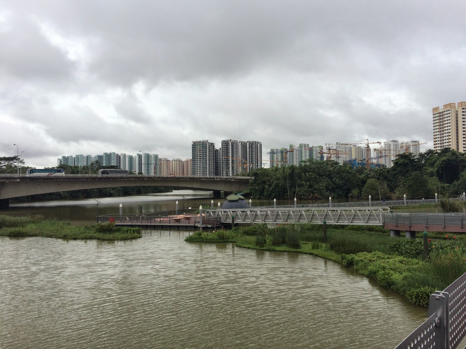 Red Dot Roaming - Farmway LRT - Sengkang Riverside Park Floating Wetland