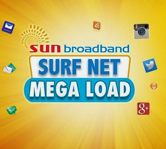 Sun Surf Net Mega 100, 50 and 25 Load Volume Browsing Promo
