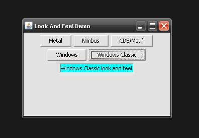 How to set different Look and Feel in Java Swing ?. | Learn Java by ...