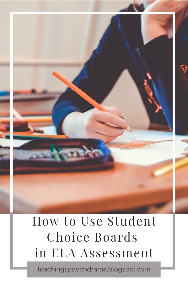 How To Use Student Choice Boards for ELA Assessment | So to Speak! with ...