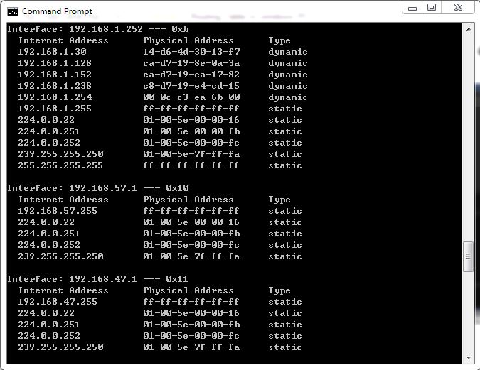 NETWORKING DIARY: ARP table in windows PC