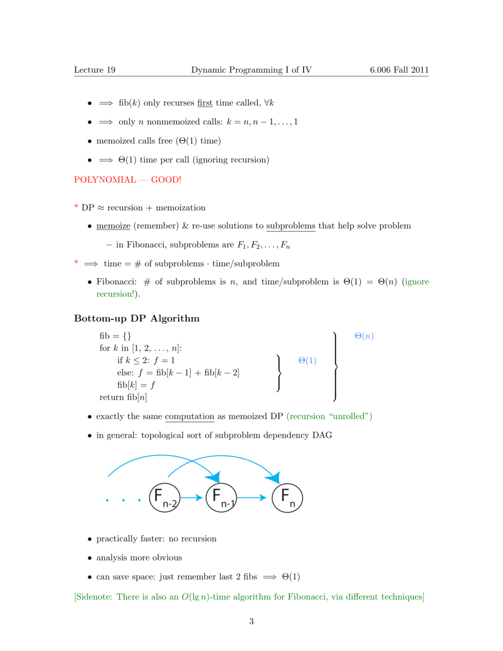 MIT - Introduction to Algorithms - Lecture 19. Dynamic Programming I ...