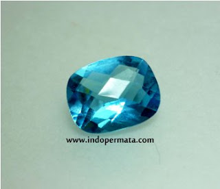 Batu Permata Natural Blue Topaz-134 | Toko Batu Permata | Batu Permata ...
