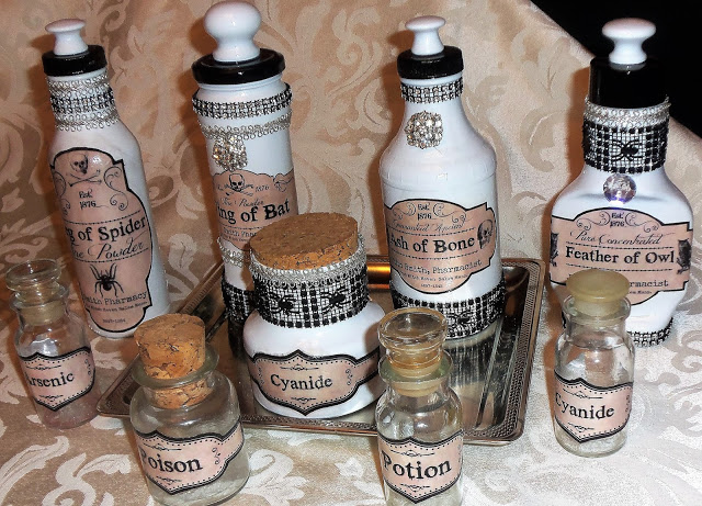DEBBIE-DABBLE BLOG: Witch's Brew and Potion Station in the Dining Room ...
