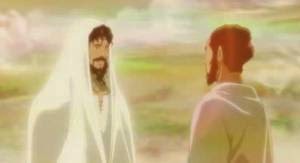 Un anime de la crucifixión de Cristo - Anime Cristiano