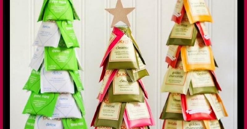 Dollar Store Crafter: Christmas Tea Bag Trees