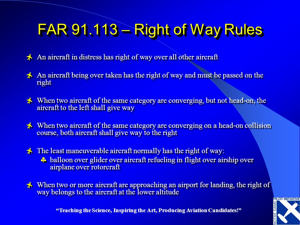 Right of Way Rules - اسأل الطيار ask pilot