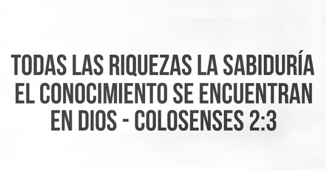 Colosenses 2:3 - Versículos Bíblicos
