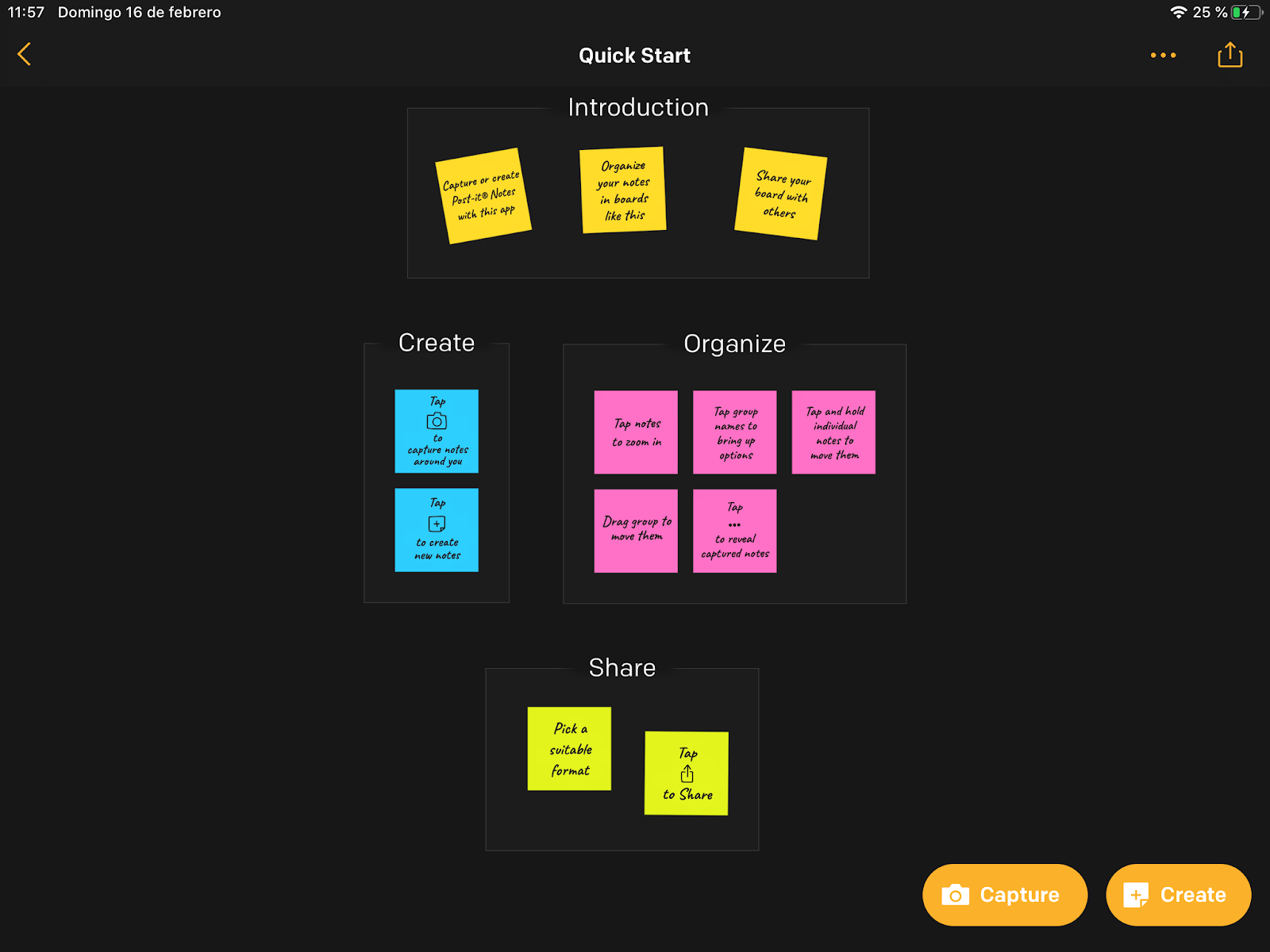 ENIGMÁTICAMENTE: Post-it app