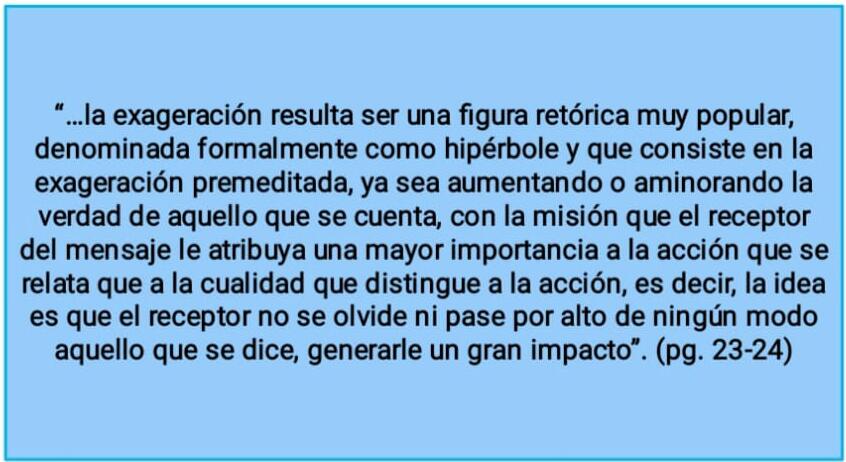 Taller Exageración Persuasiva : EXAGERAR PARA EXTRALIMITAR LO DICHO
