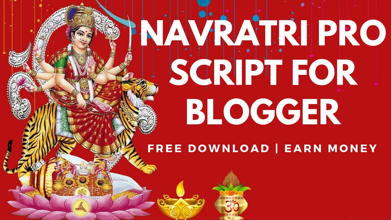 Navratri Wishing Script for Blogger