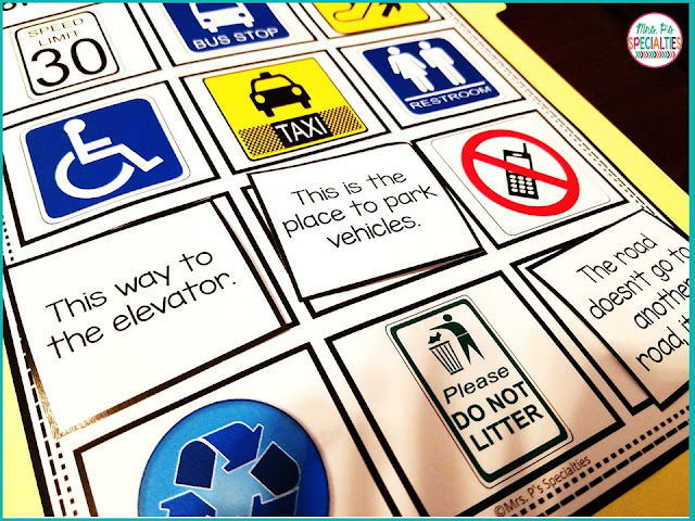 Teaching About Community Signs · Mrs. P's Specialties