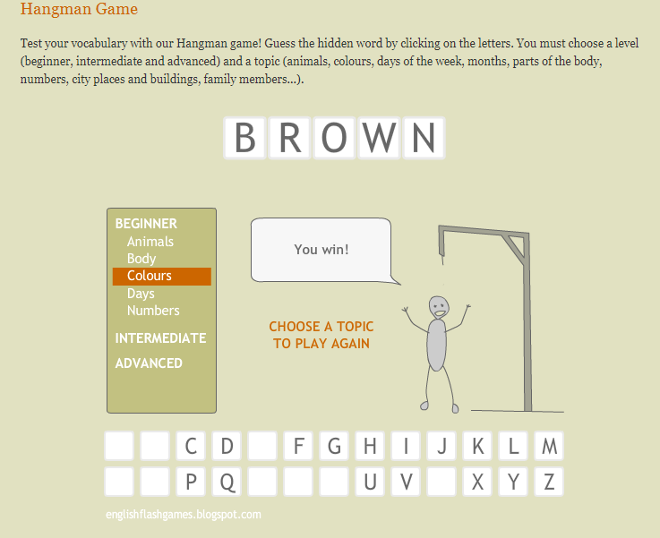 4to grado VDS 2023: Vocabulary: Revision-Hangman