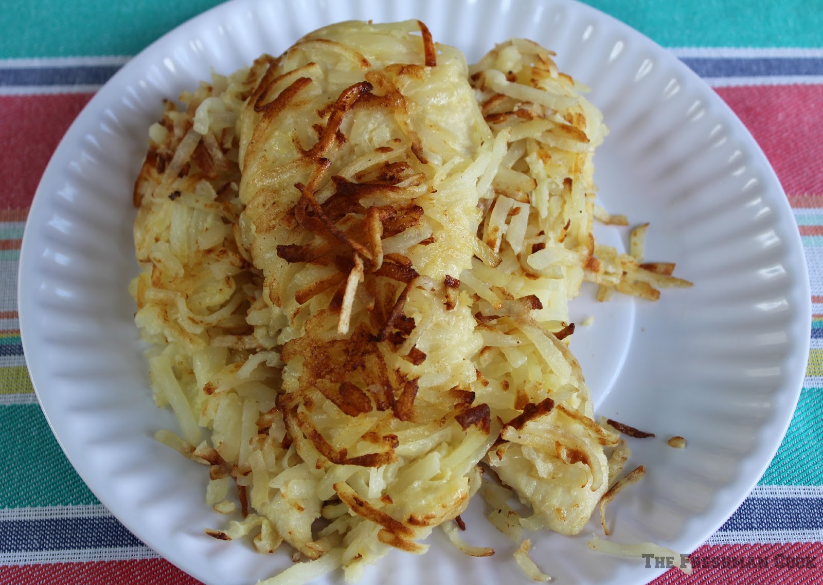 The Freshman Cook: Shredded Potato Crusted Chicken/#FoodieExtravangza