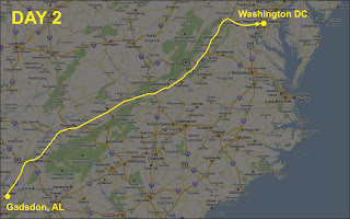 Daniel & Julie's East Coast Trip: Day 2: Drive to Washington D.C.