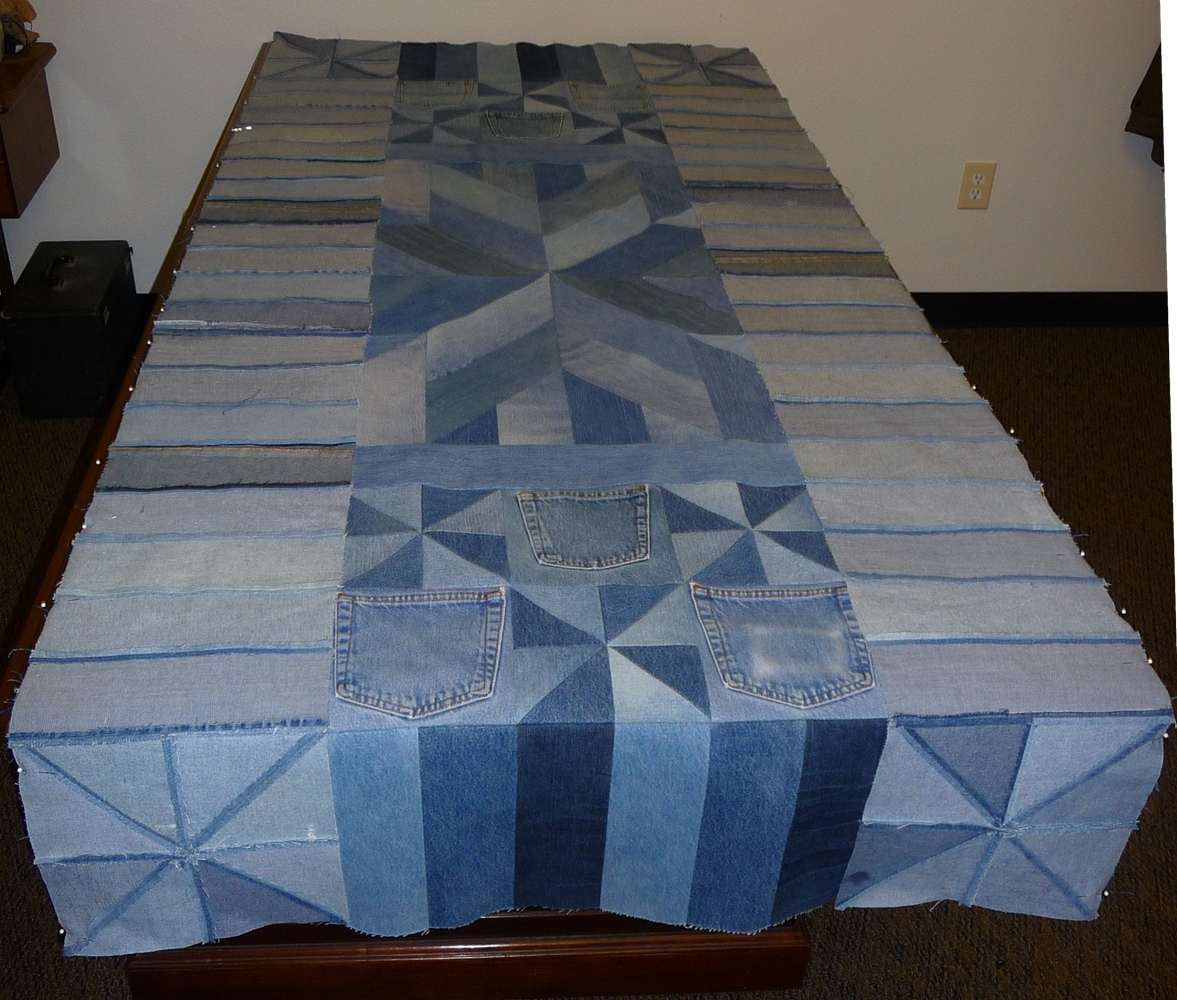 Lil' Baby Thangs Sewing Patterns: Upcycling Denim Blue Jeans, Quilt Project