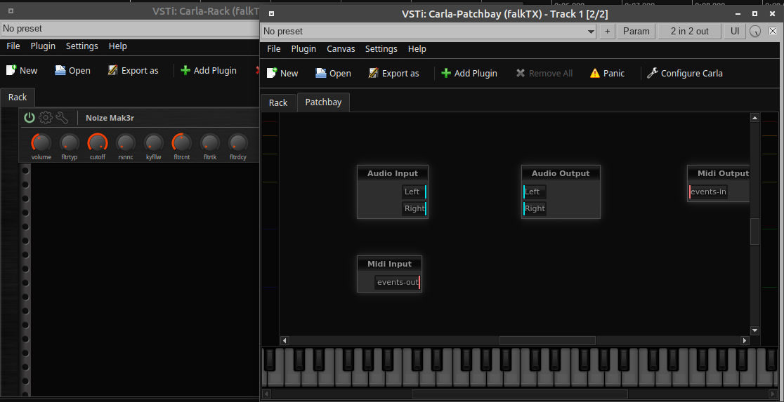 CARLA , um host para plugins