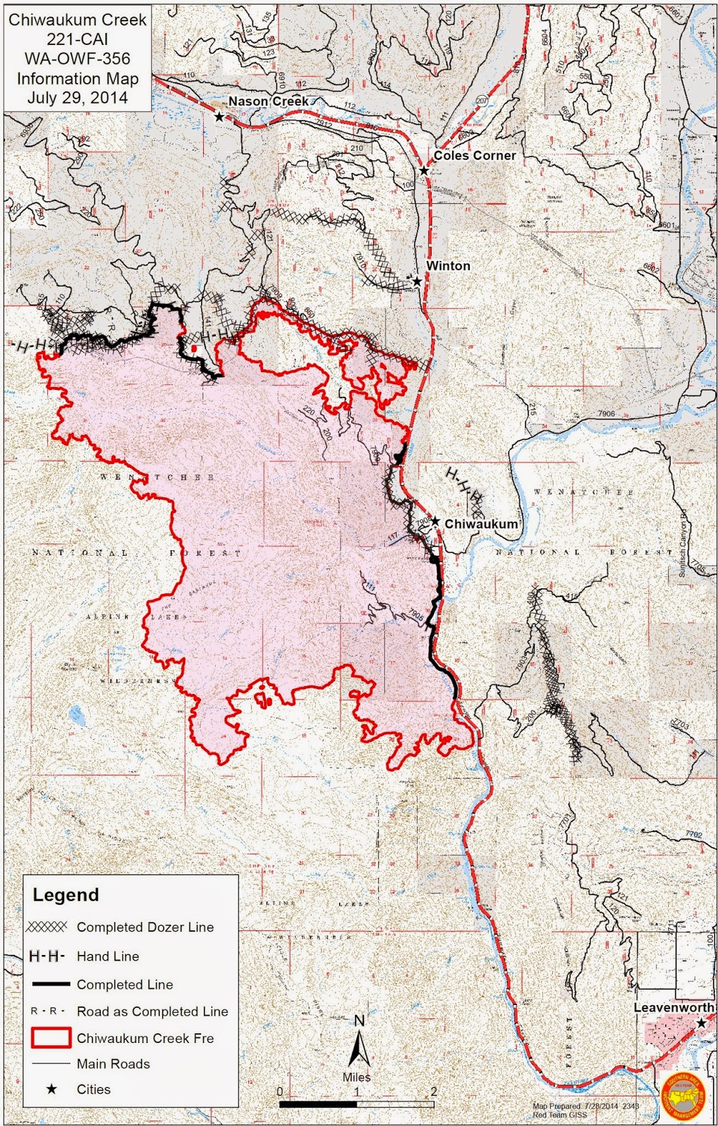 Northwest Interagency Coordination Center: 7/29/2014 11:57 am Chiwaukum ...