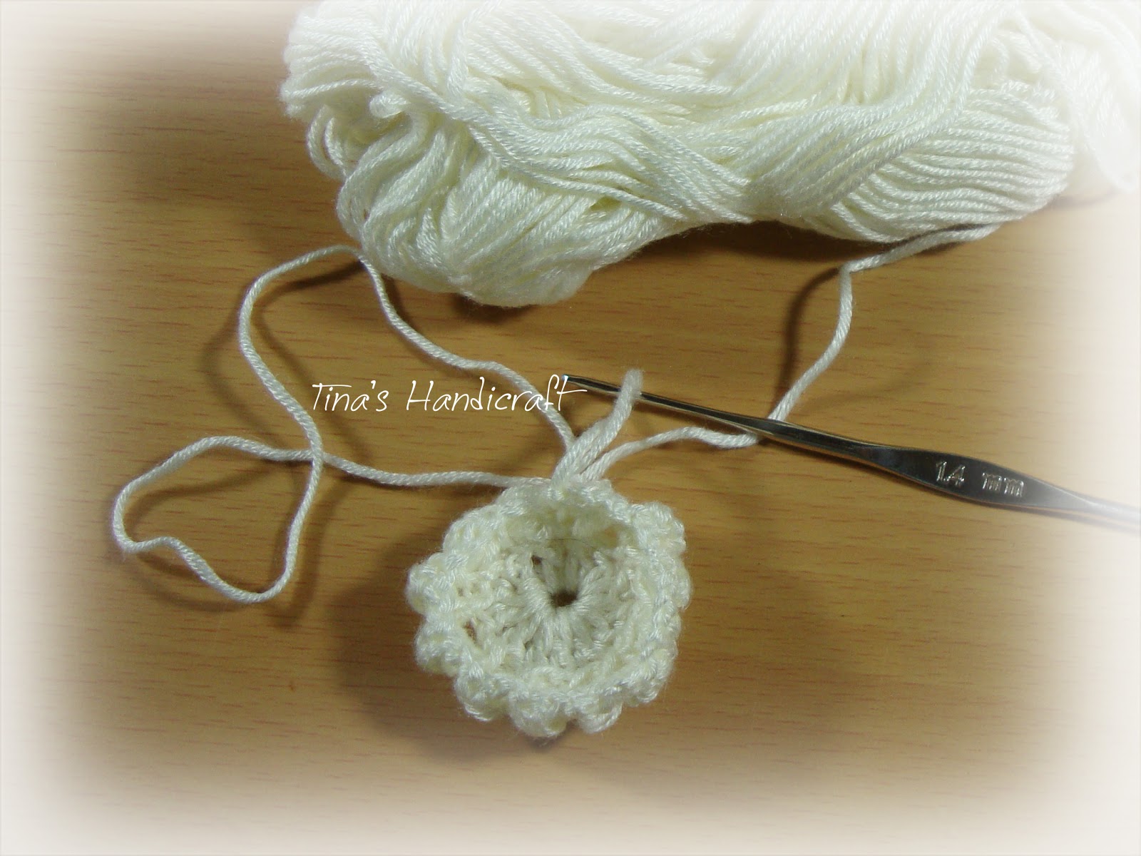 Tina's handicraft : How to make puff irish crochet 2d flowers