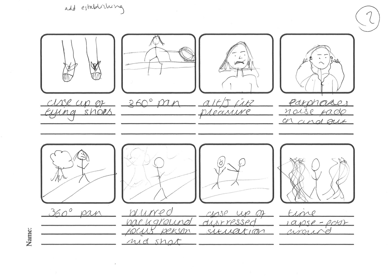 Izzy Cooper Moving Image - UKC Digital Arts: Storyboard
