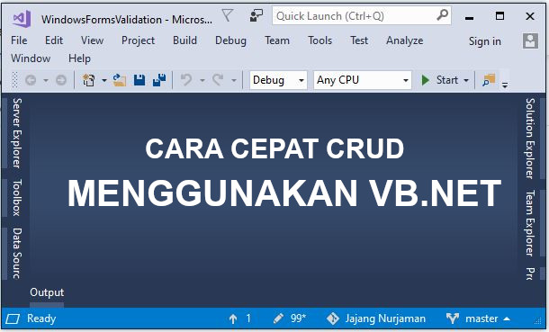 Cara Cepat CRUD Menggunakan VB.Net Database Ms.Access