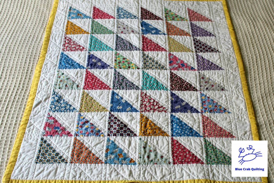 Blue Crab Quilting: Baby Quilt - The Reproduction Cotton One