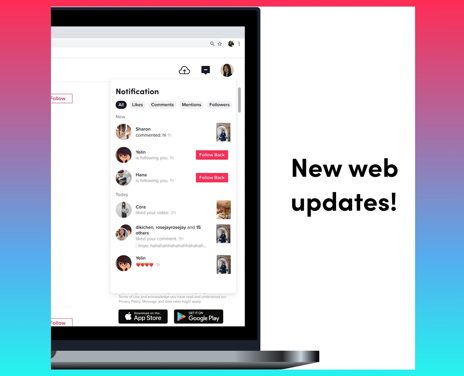 TikTok Adds Commenting and Notifications To Its Web Version