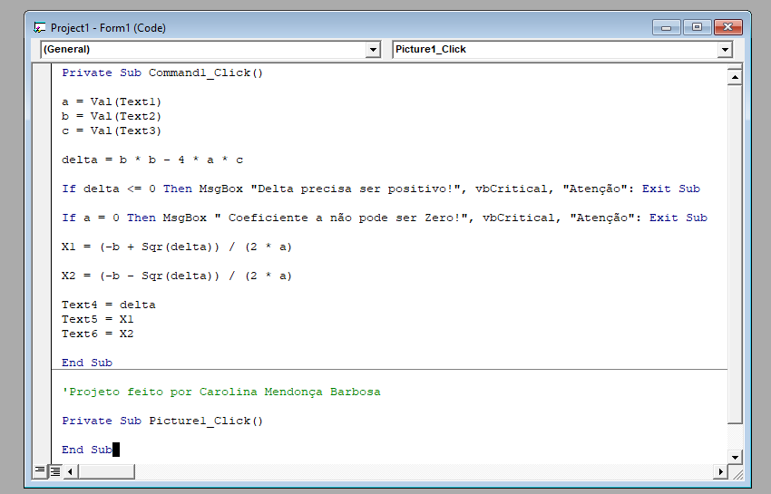 Visual Basic - Aula 7