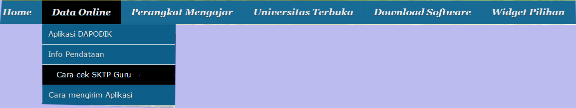 CARA MEMBUAT MENU DROPDOWN ~ RUANG BELAJAR KAMI