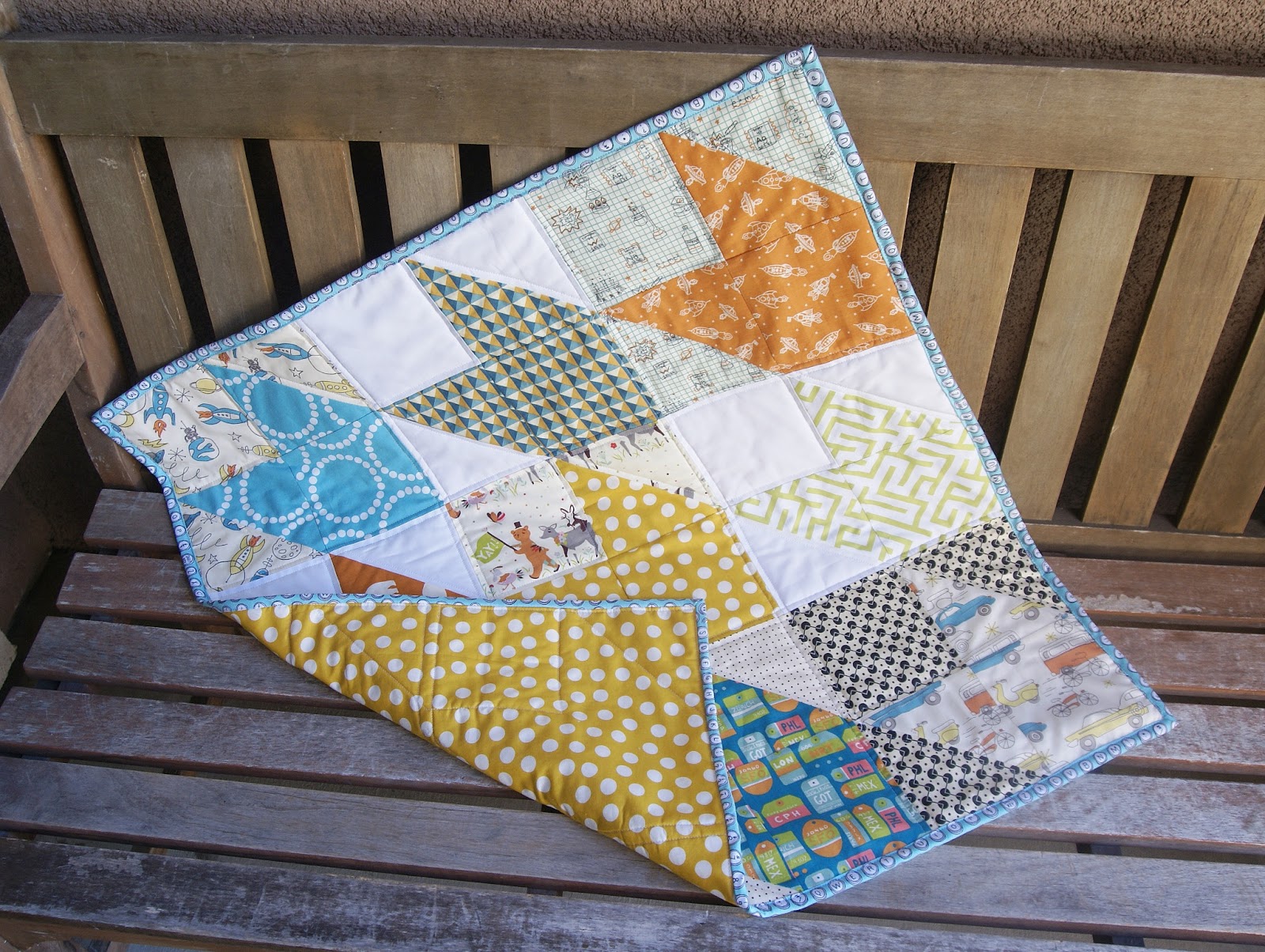 Fabric Mutt: Chevron Baby Quilt
