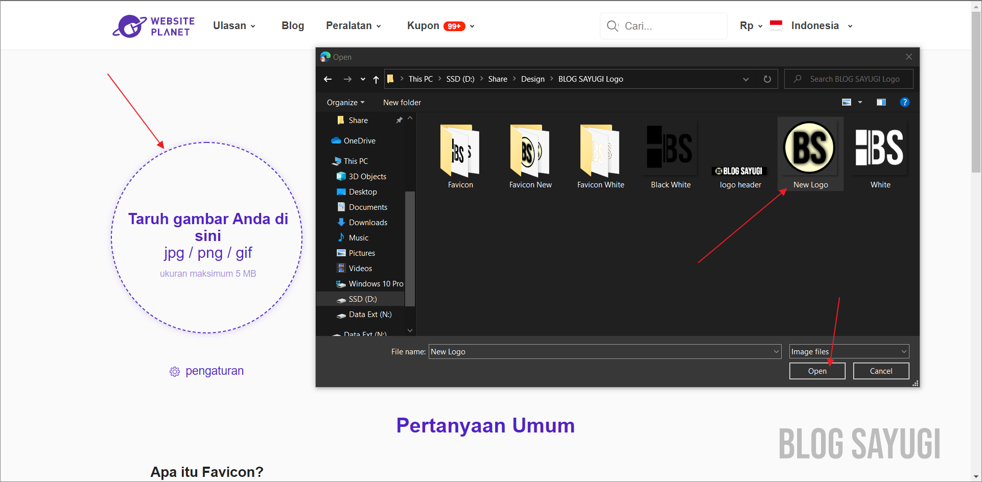 Cara Membuat Favicon Dengan Favicon Generator Dari Website Planet ... Cara Membuat Favicon Dengan Favicon Generator Dari Website Planet ...