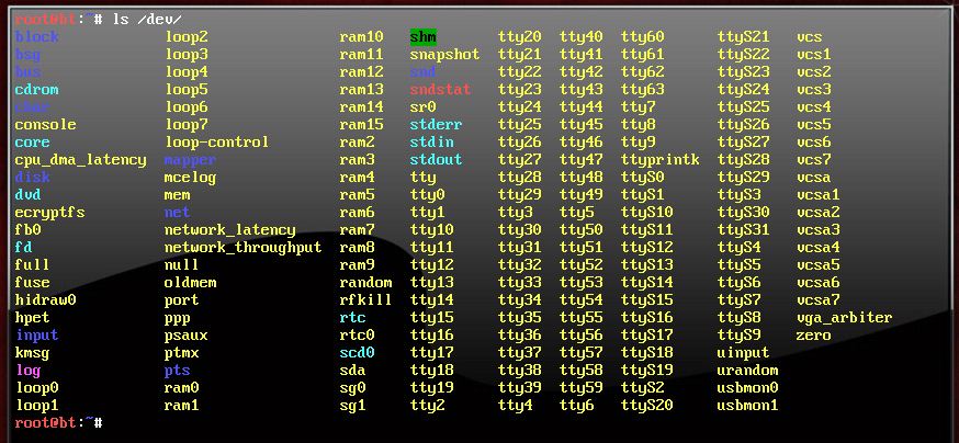 About linux file system structure