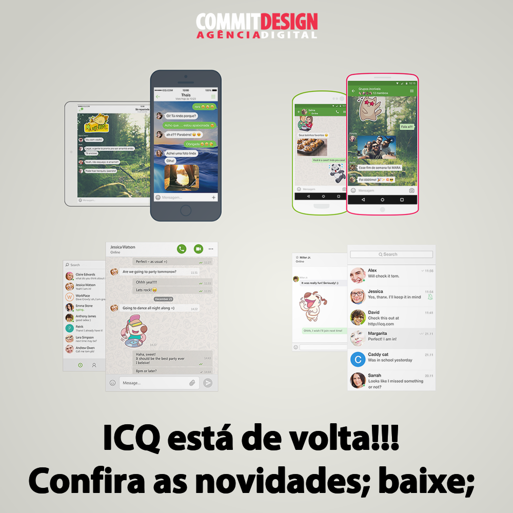 ICQ chega ao Windows 10 renovado; baixe - Commit Design - Agência ...