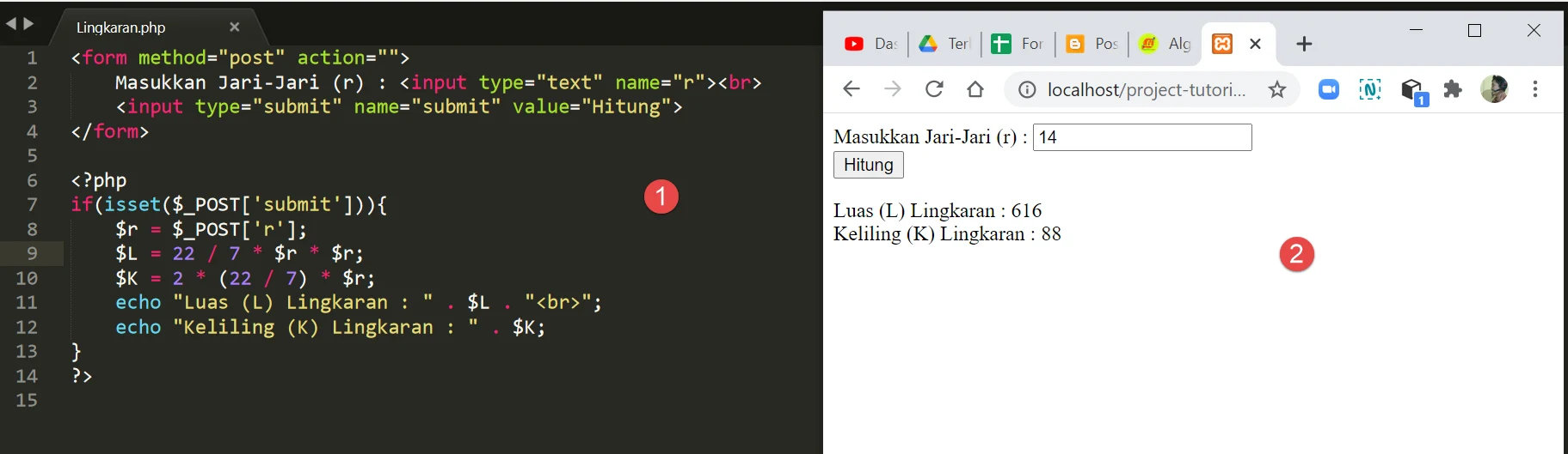 Algoritma, Flowchart dan Contoh Pemrograman Untuk Menghitung Luas ...