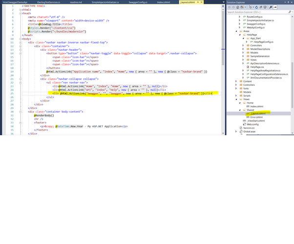 THE CODE BEHIND: Configure Swagger UI in Web API