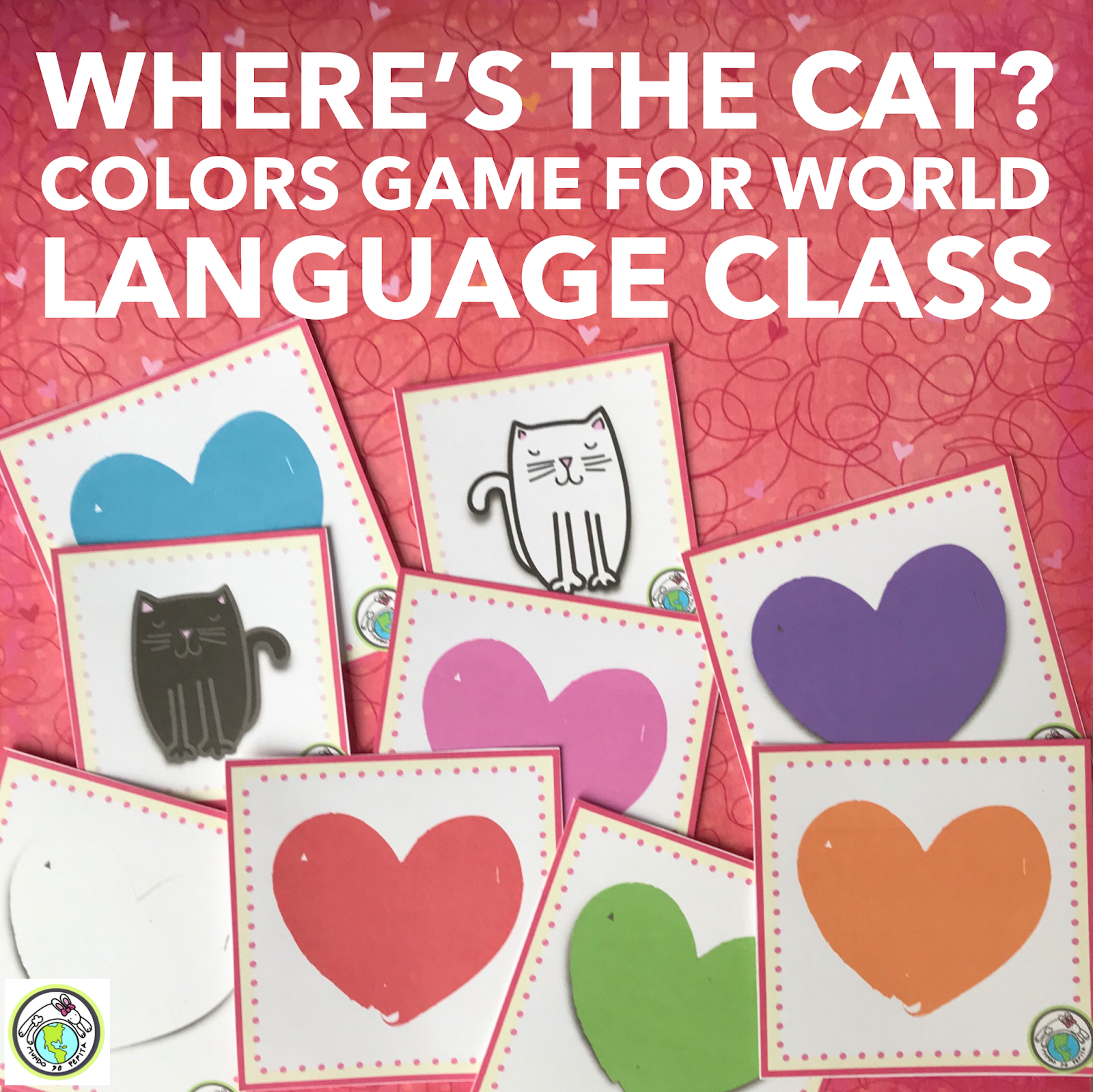 Preschool Spanish Activity for Valentine's Day Using the Song 'Peekaboo ...