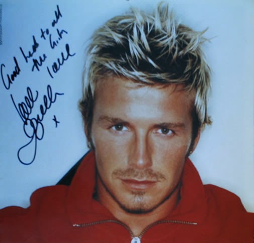 Kev7: DAVID BECKHAM'S HANDWRITING AND SIGNATURE ANALYSIS