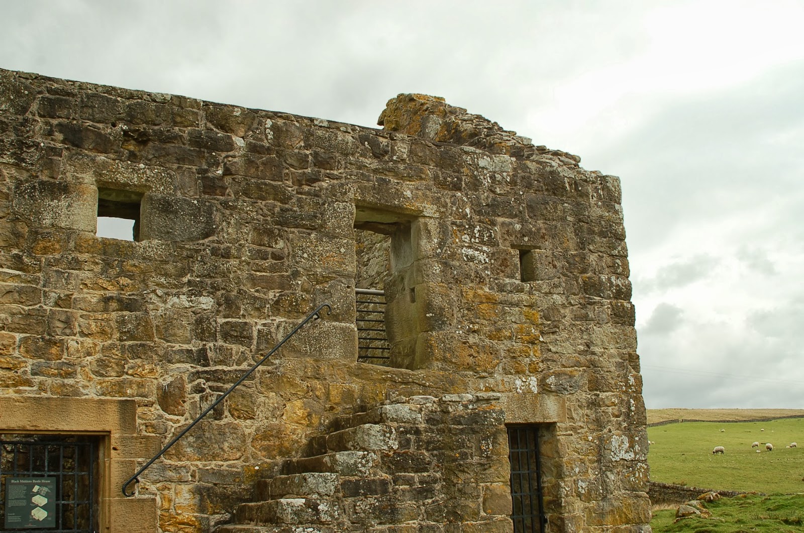 Emperor Hadrian, Hadrian's Wall & Roman Times: Black Middens Bastle house