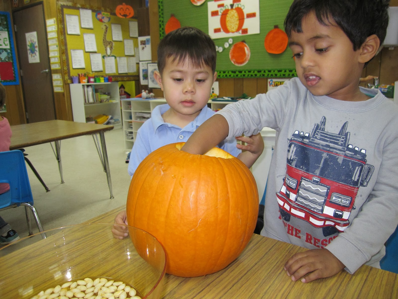 Preschool For Rookies: What inside a pumpkin?