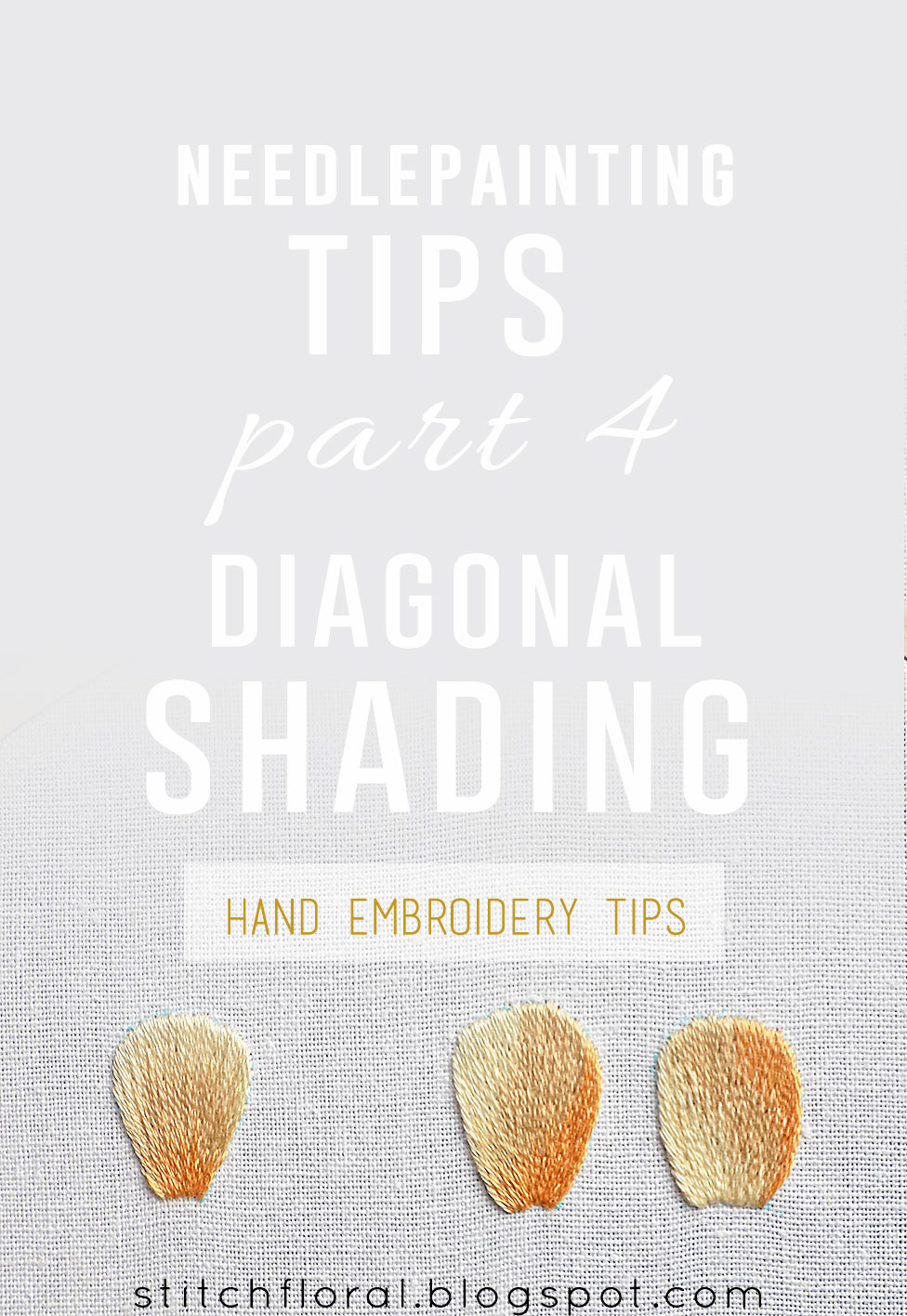 Needlepainting tips Part 4: Diagonal shading - Stitch Floral