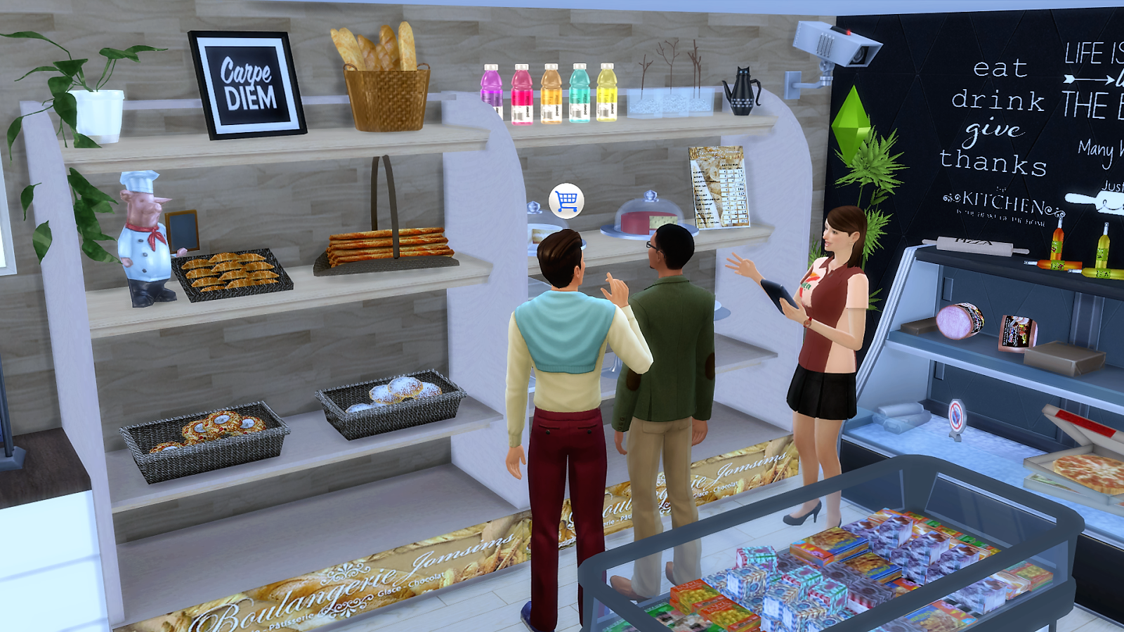 sim house design workshop: Sims 4 Convenience Store 7-ELEVEN ----- 模拟便利店