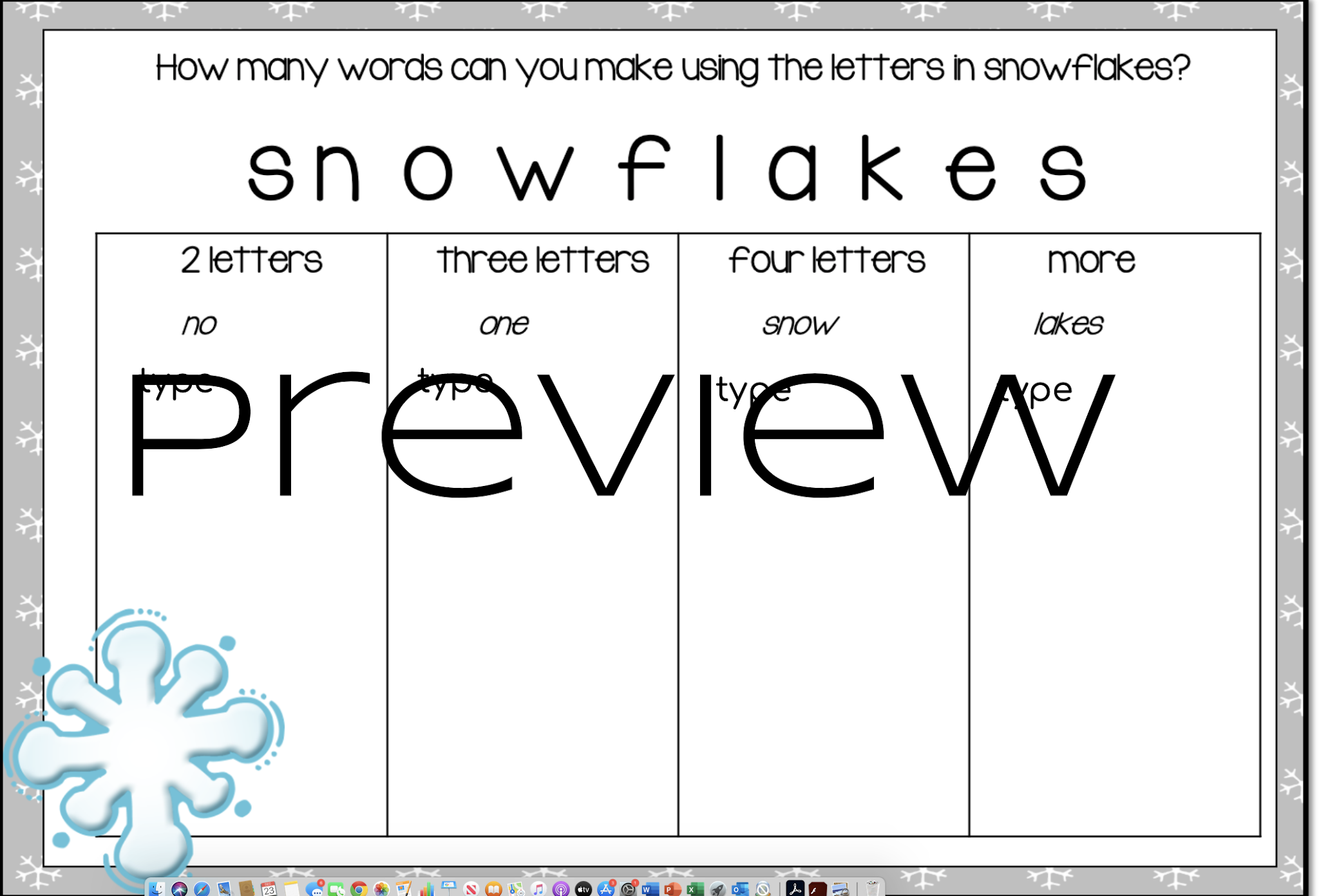 1st Grade Hip Hip Hooray!: Snowflakes...Informational Text ...Snowflake ...