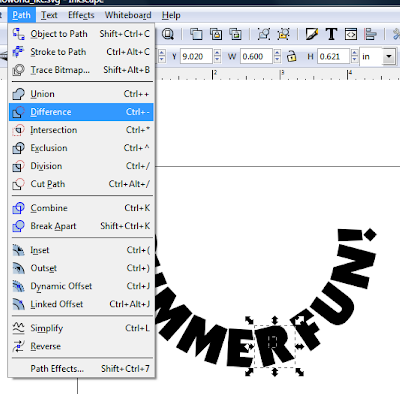 thealliancetrader design blog: Text on a circle in Inkscape