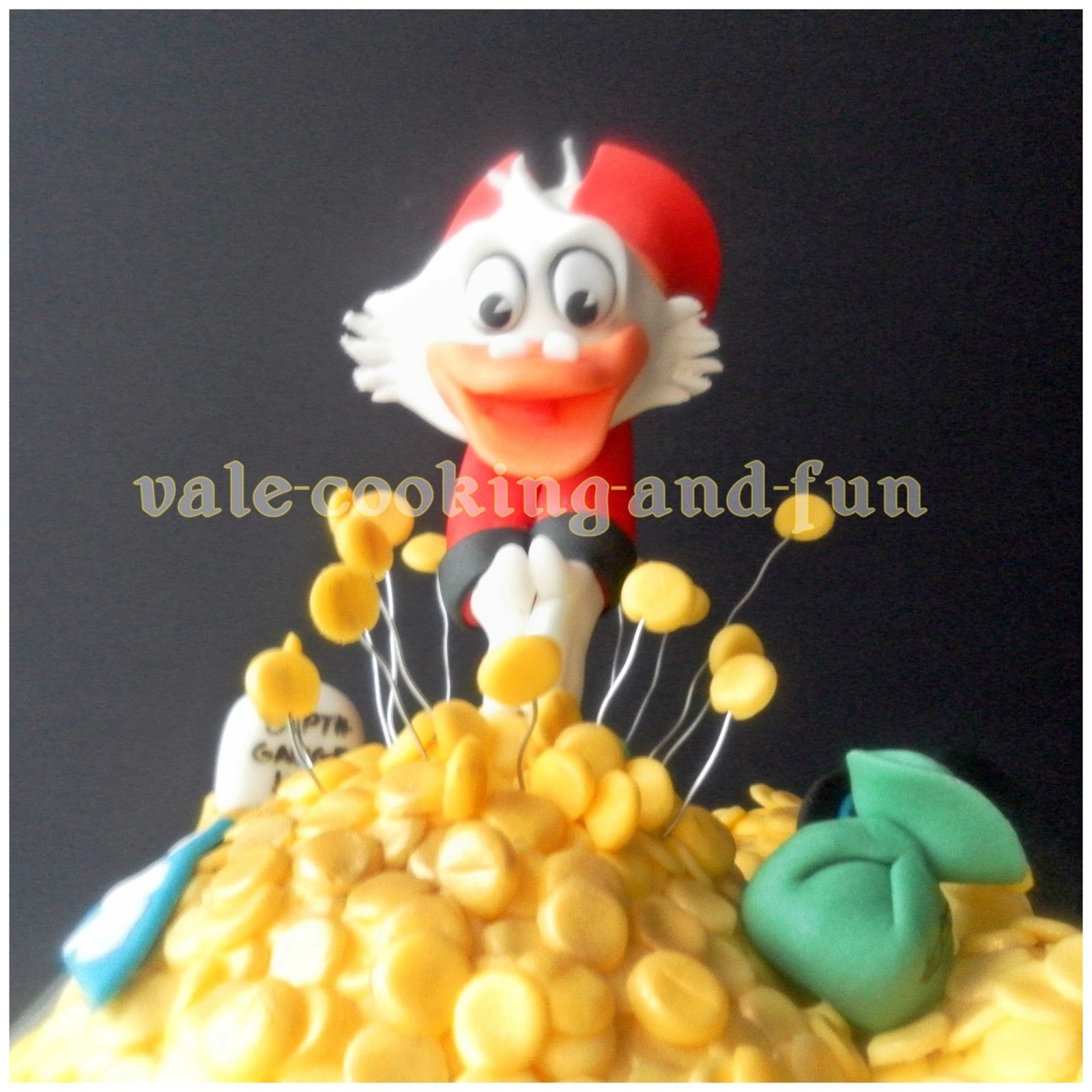 Cooking & Fun by Valentina: Scrooge McDuck Cake/Torte Dagobert Duck ...