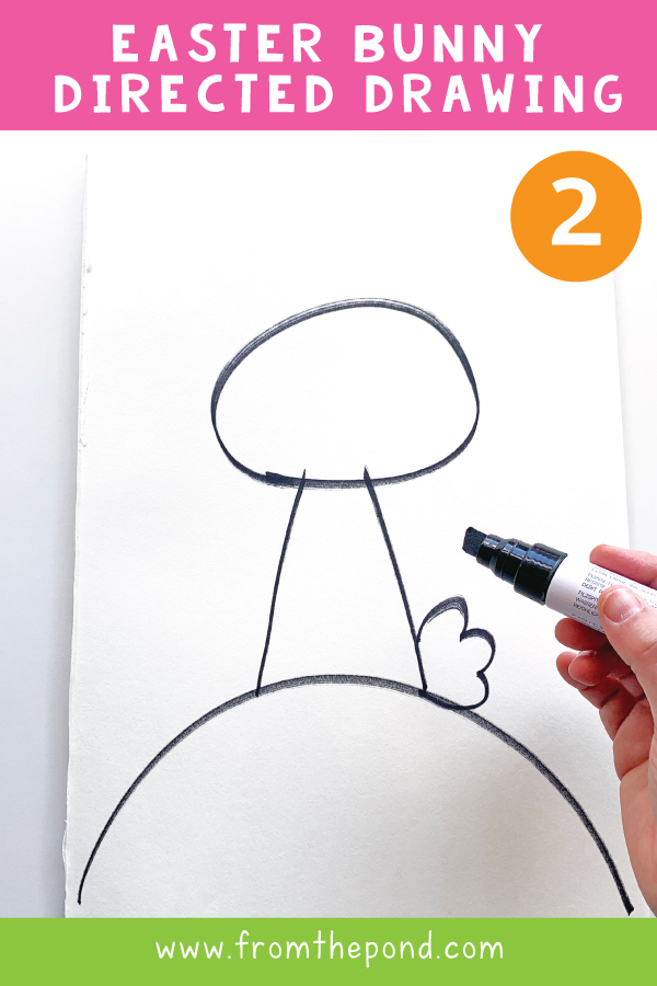 Easter Bunny Directed Drawing | From the Pond