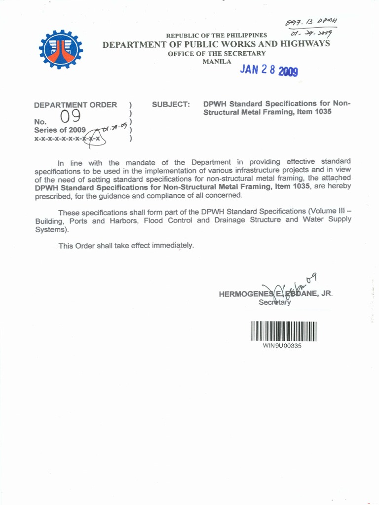 dpwh department order - philippin news collections