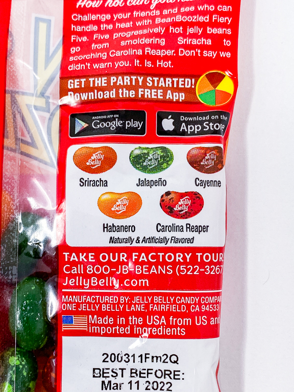 Tales of the Flowers: Jelly Belly Fiery Five Challenge