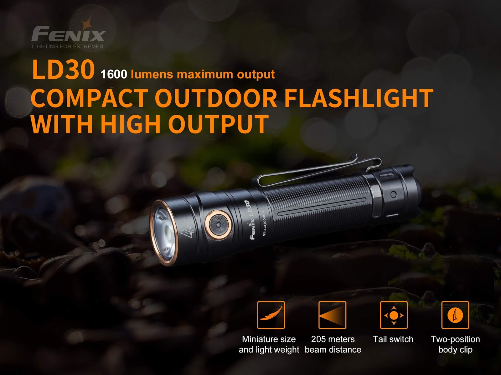 Sun Flashlight จำหน่าย ไฟฉายประสิทธิภาพสูง: ไฟฉาย FENIX LD30