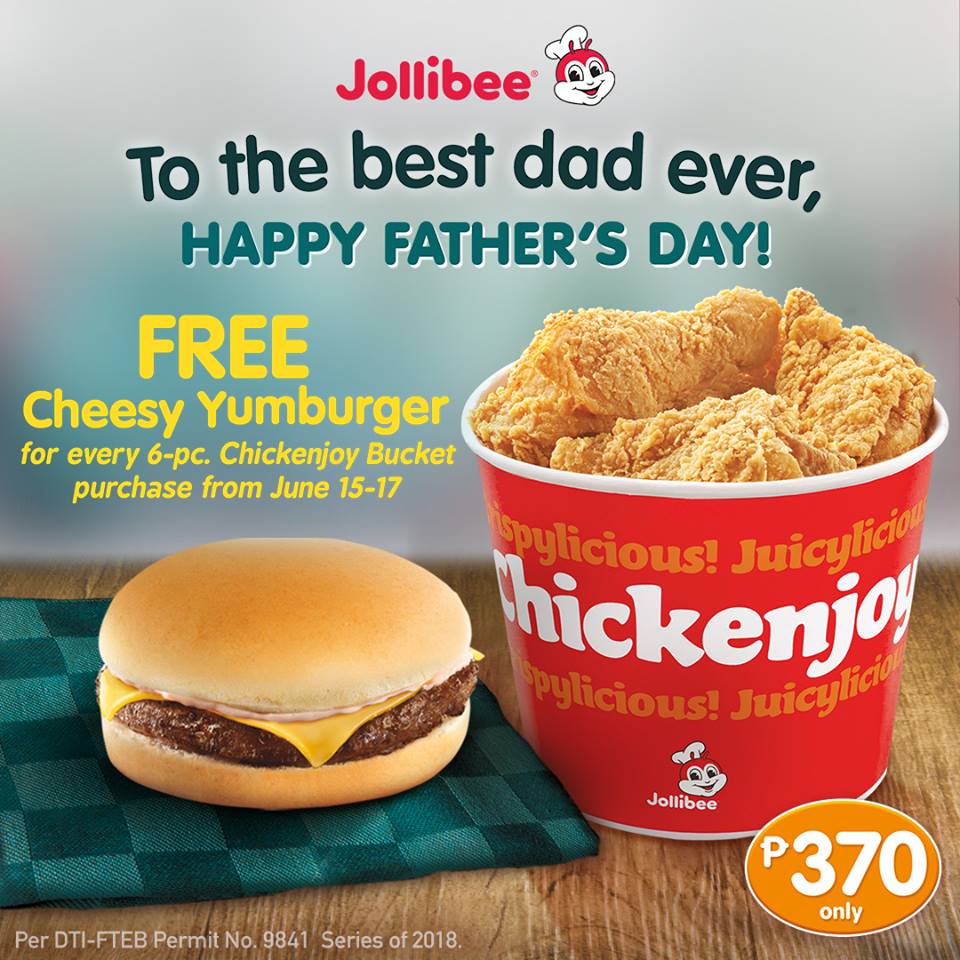 Manila Shopper: Jollibee Father's Day Promo 2018