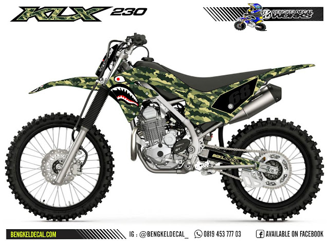 KLX 230 - R - Camo | bengkel decal